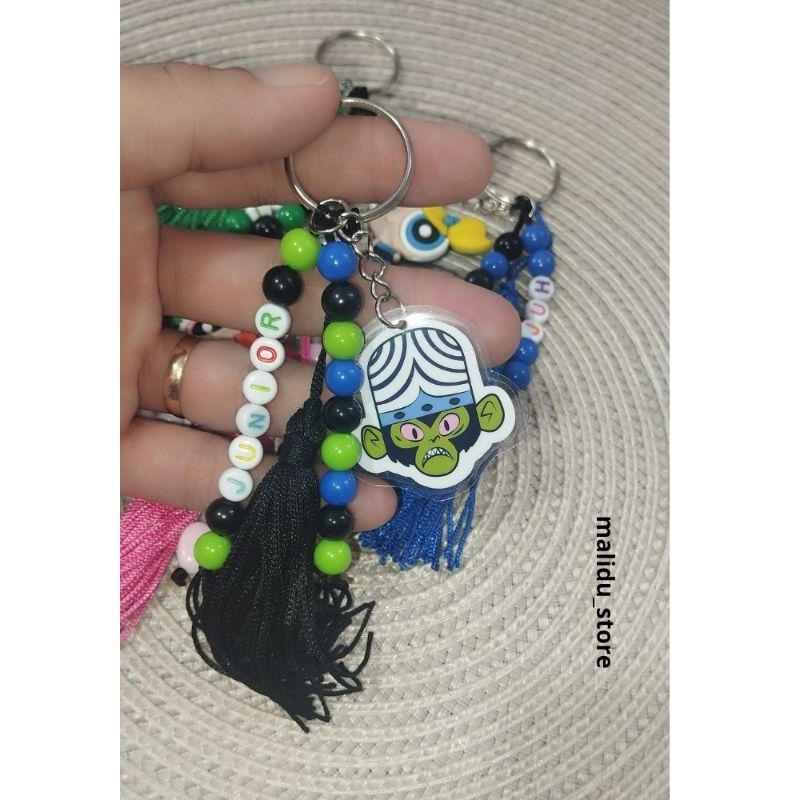KIT CHAVEIRO MENINAS SUPER PODEROSAS E MACACO LOKO PERSONALIZADOS COM ...