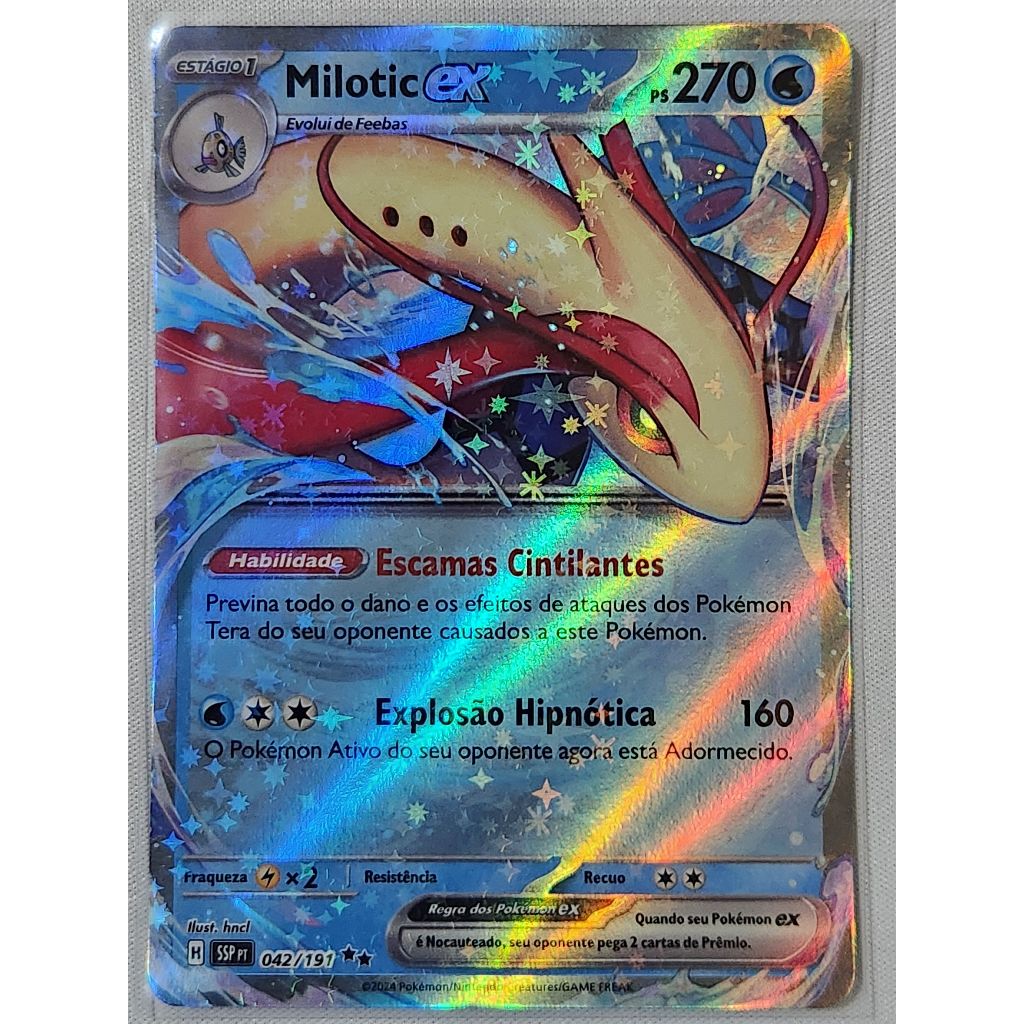 Carta Pokemon Milotic ex (042/191) SSP | Shopee Brasil
