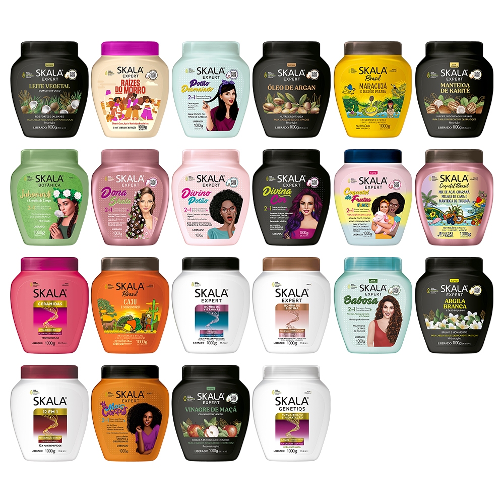 Creme Skala Varias Fragrancias Creme de Pentear | Shopee Brasil