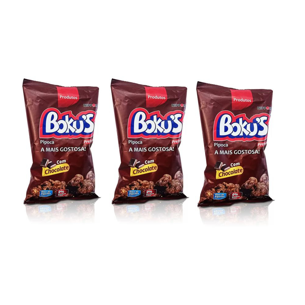 Pipoca Bokus Premium de Chocolate 60g | Shopee Brasil