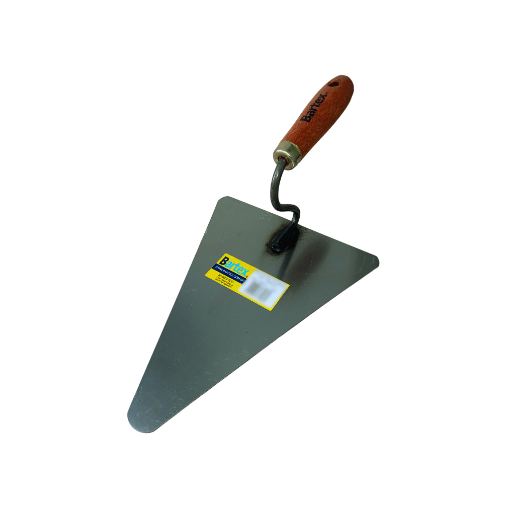 Colher De Pedreiro Triangular 10" Profissional Para Construção Obra ...