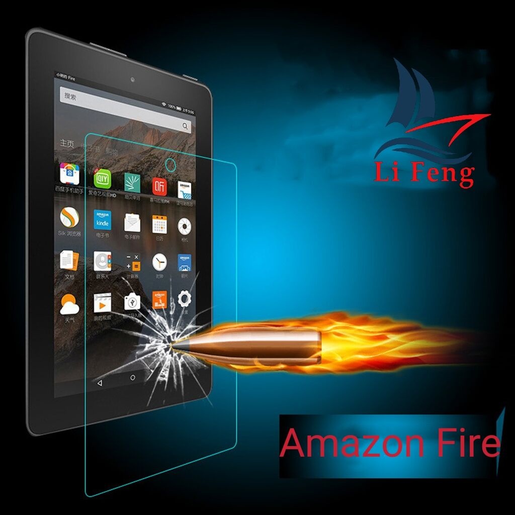 Película De Vidro Temperado Tablet Amazon Fire HD8 plus/HD10/HD7/Kindle ...