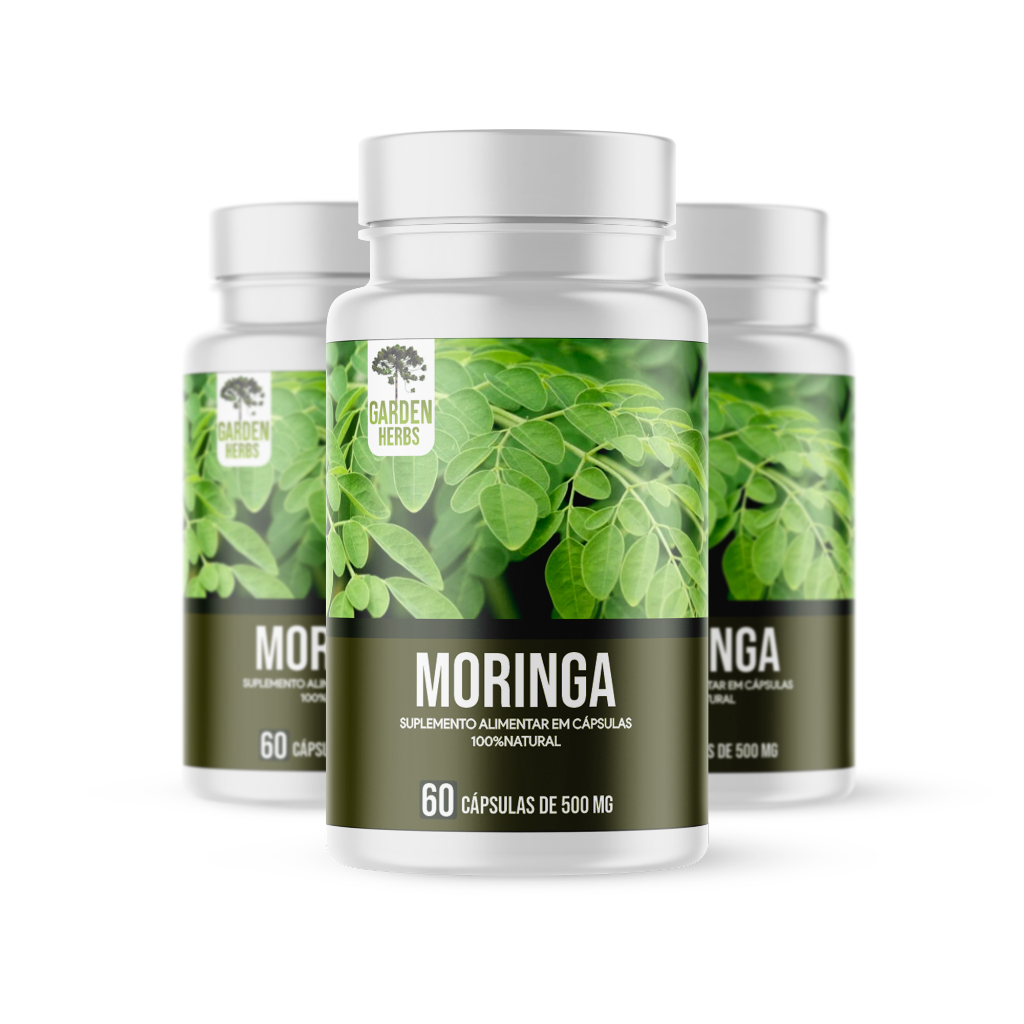 Moringa Oleifera Planta da Vida 500 Mg - 60 Cápsulas - Kit 3 Unidades ...