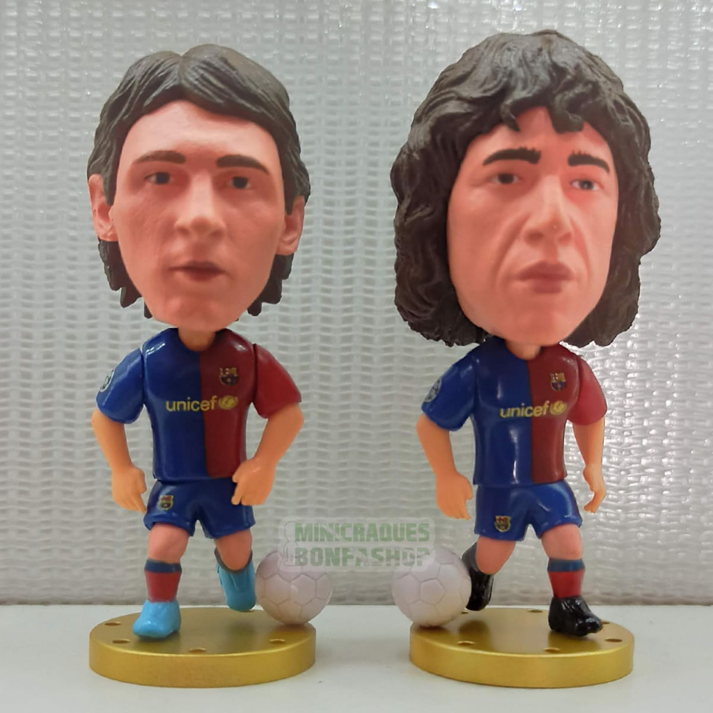 Mini Craques Jogadores Carles Puyol, Lionel Messi - Barcelona ...