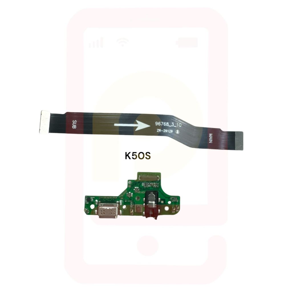 Placa De Carga Com Microfone + Flex Sub K50S | Shopee Brasil