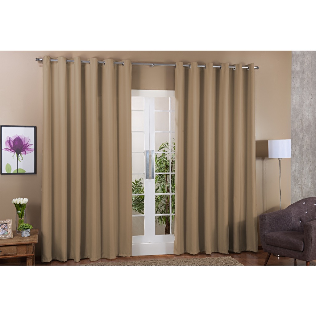 Cortina Blackout 2 80 X 1 80 Tecido Grosso Sala Janela Quarto 100 