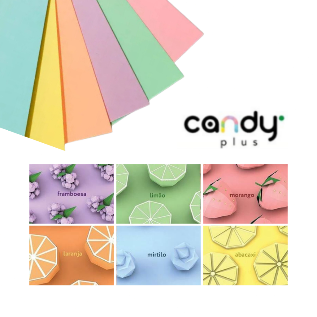 Papel Color Plus 180g - A4 - 50 folhas | Shopee Brasil