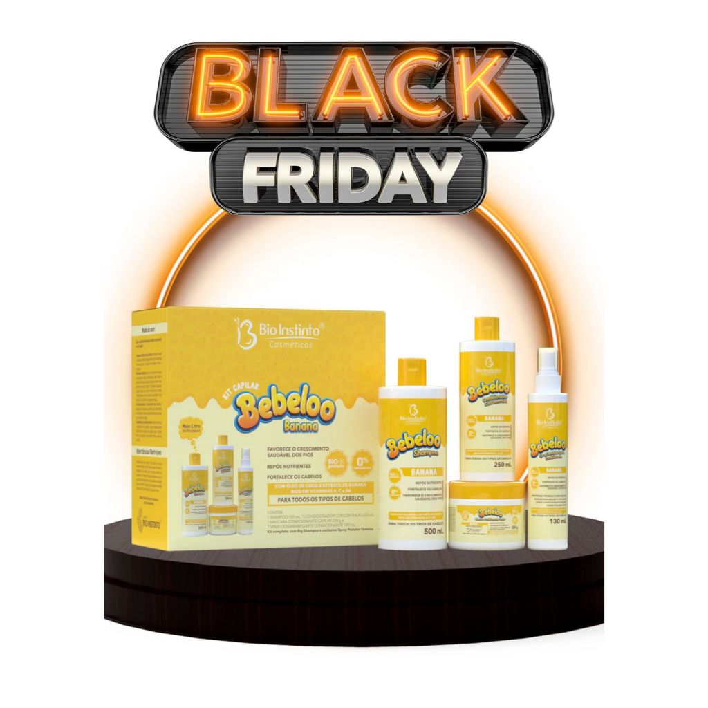 Kit Capilar Bebelo Banana 4 Itens Bio Instinto Magia da Infância ...
