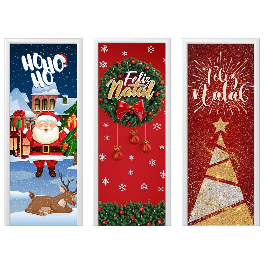 Kit 3 Capas de Porta Natal em Tecido Decorativo 0,85x2,10m | Shopee Brasil