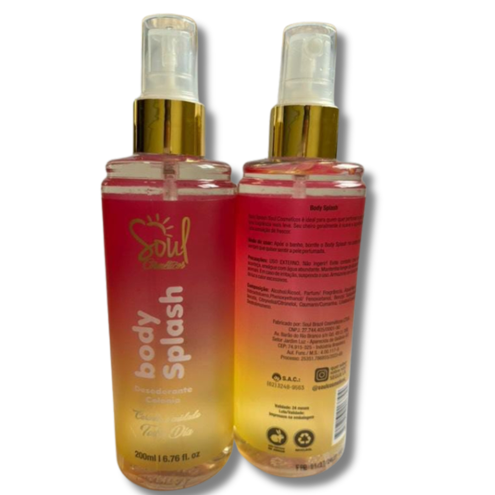 Soul Cosmeticos Desodorante Colonia Body Splash 200ml | Shopee Brasil