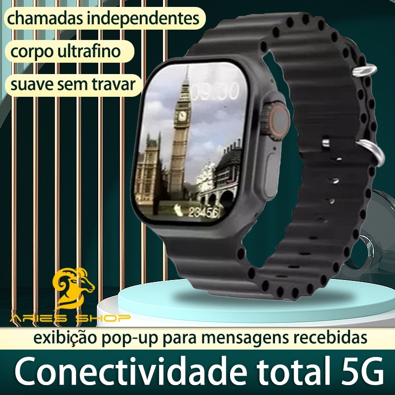 Smartwatch Original X9 Ultra Série 9 NFC GPS Esportivo Fitness Relógio ...