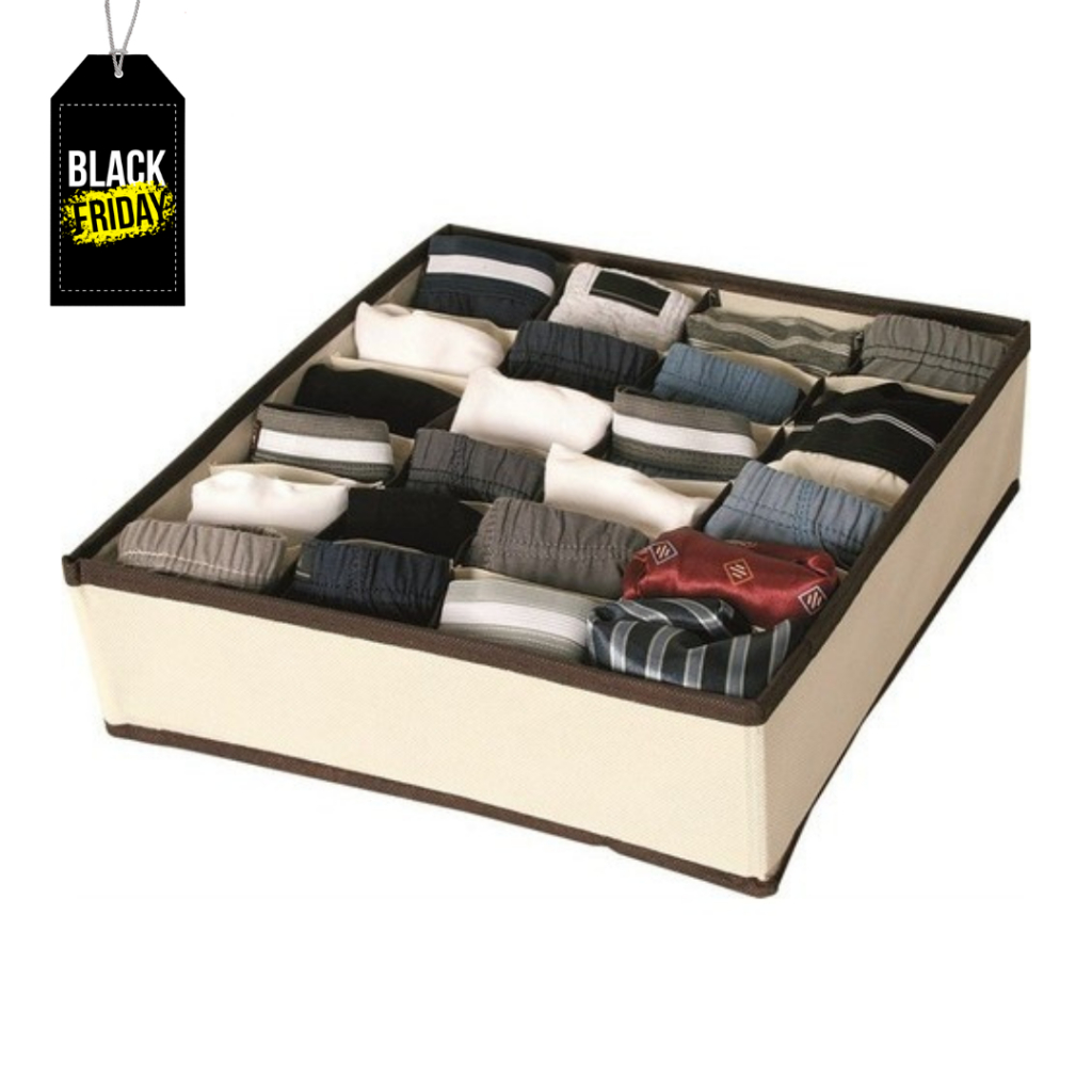 Organizador Nicho Marrom e Amarelo Gaveta Portatil Ecologico Anti-bolor ...