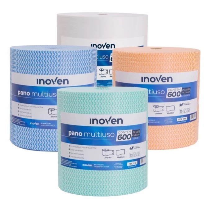 PANO PERFEX GRANDE MULTIUSO - 600 PANOS 28X40 ROLO GRANDE VARIAS CORES | Shopee Brasil