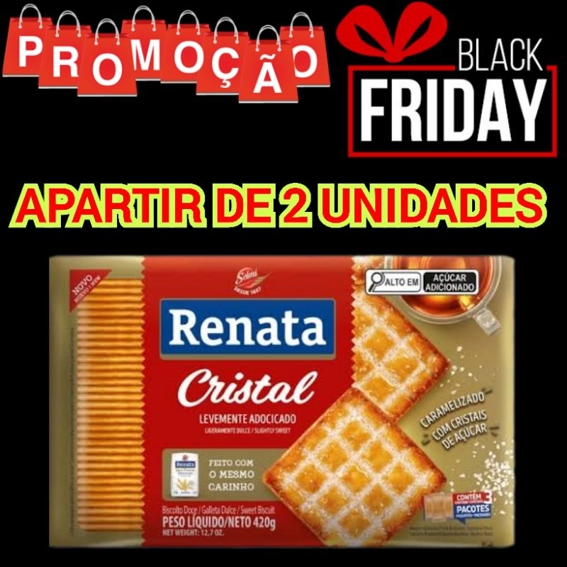 BISCOITO RENATA CRISTAL 420g | Shopee Brasil