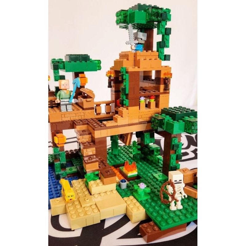 Lego MINECRAFT TREE HOUSE | Shopee Brasil