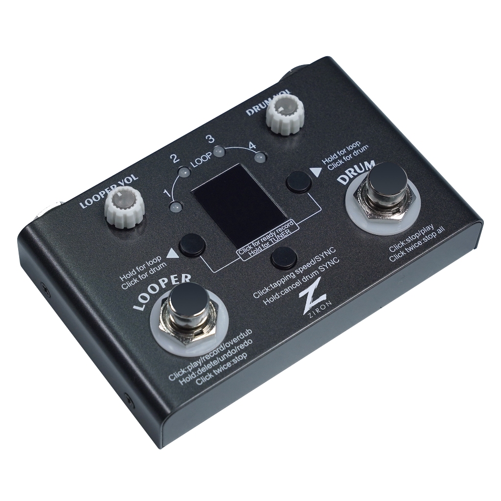 PEDAL ZIRON DRUM LOOP COM 30 BATERIAS ELETRÔNICAS E 4 LOOPERS ...
