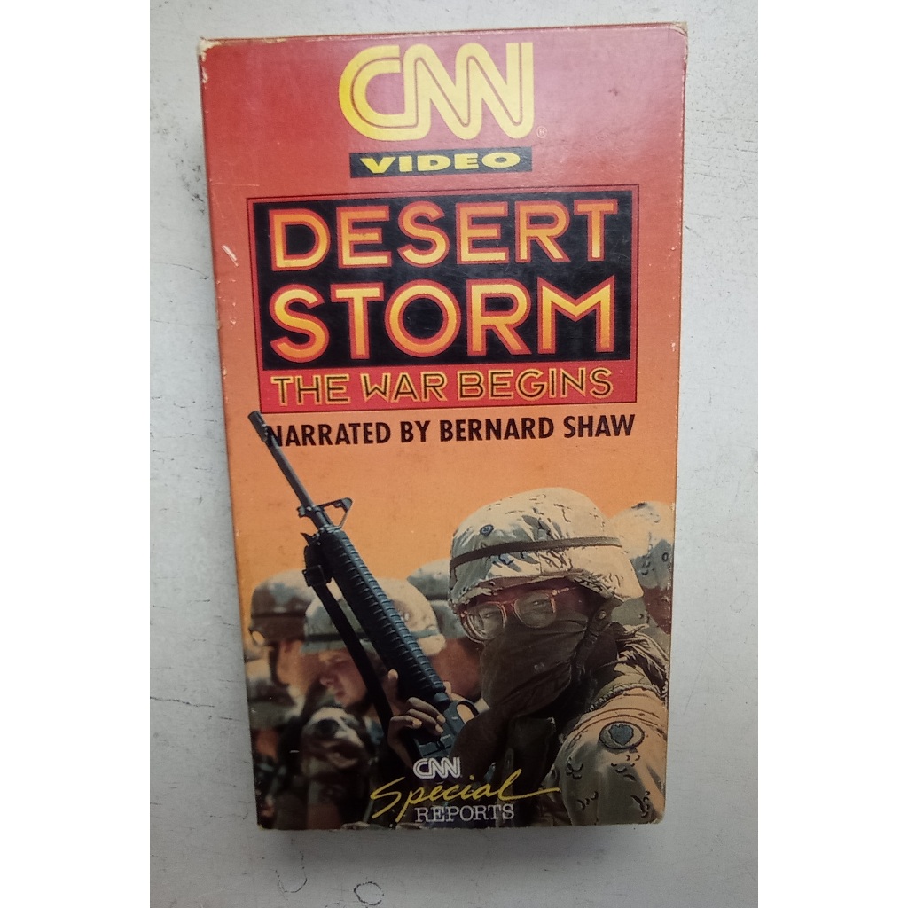 Fita Vhs - Cnn Video - Desert Storm - The War Begins - 1990 | Shopee Brasil