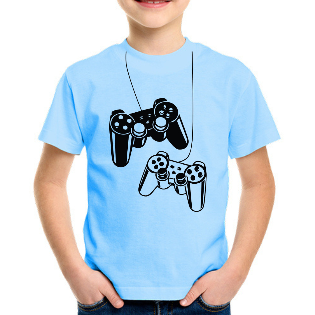 CAMISETA JUVENIL VARIOS MODELOS GAMER CONTROLE PLAY BLUSA MANGA CURTA ...