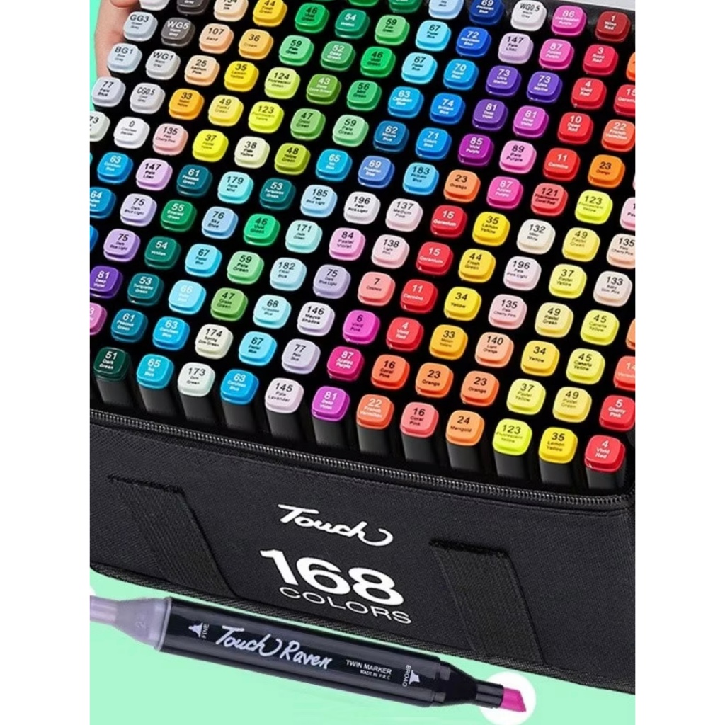 Marcadores Touch 168 cores | Shopee Brasil
