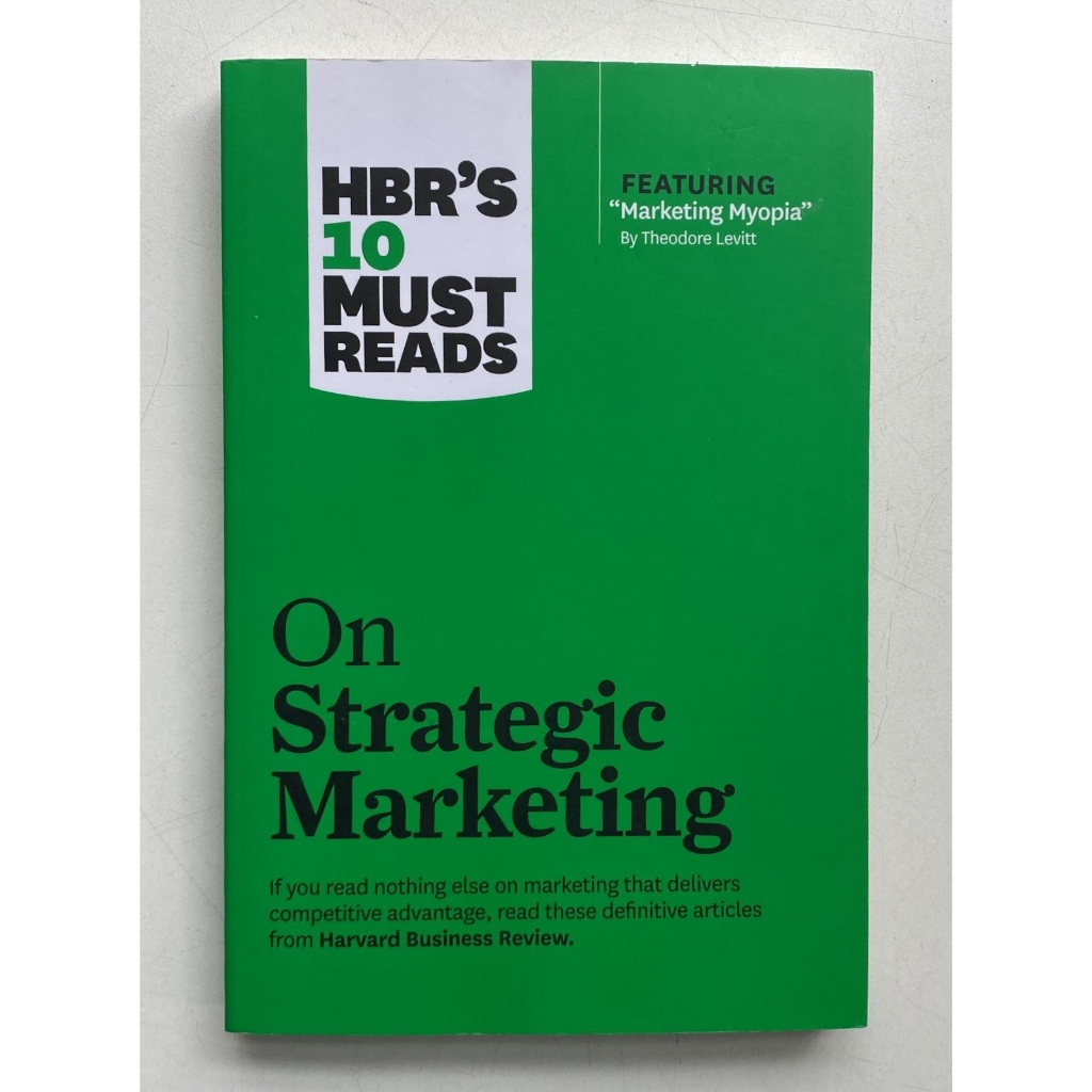 HBR'S 10 Must Reads On Strategic Marketing - Theodore Levitt | Shopee ...