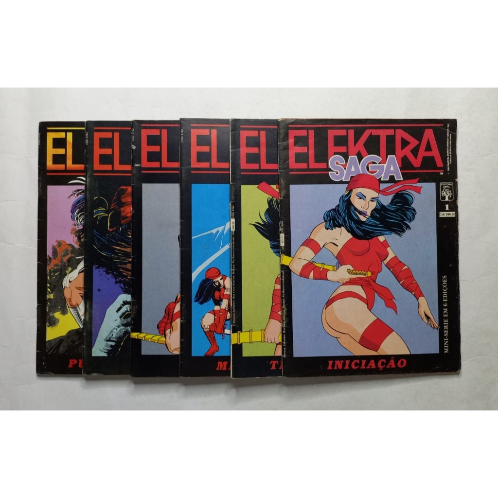 Elektra Saga 1 2 3 4 5 6 Completa Editora Abril 1989 Otimass | Shopee ...