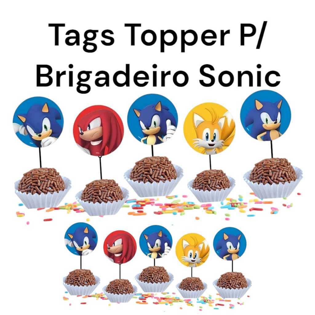 toper para bolo Doce Brigadeiro Kit 20 Unidades Personagem de Filme ...