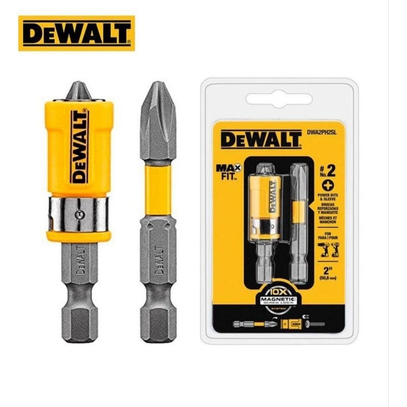 Conjunto De Bits PH2 Com Limitador Magnético DEWALT - DWA2PH2SL ...