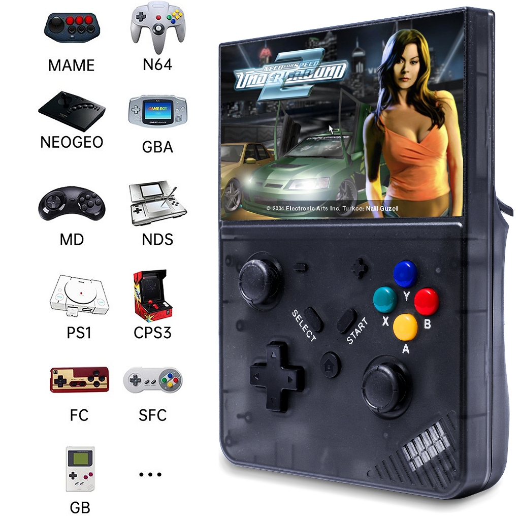 Console de Vídeogame Pro Tela IPS 4.3 Led HD Portátil M18/R43 PSP PS1 ...