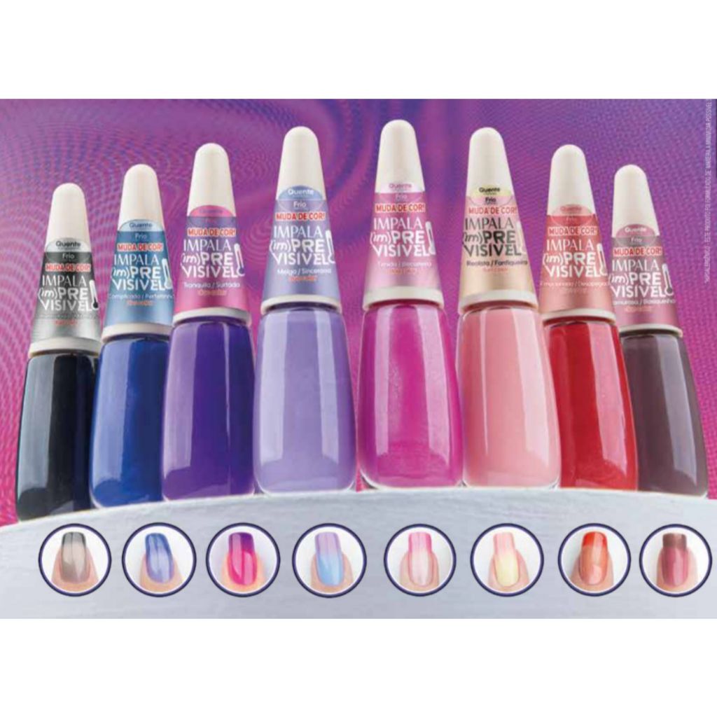 Esmaltes Impala Coleção Imprevisível Duo Color - unidade | Shopee Brasil