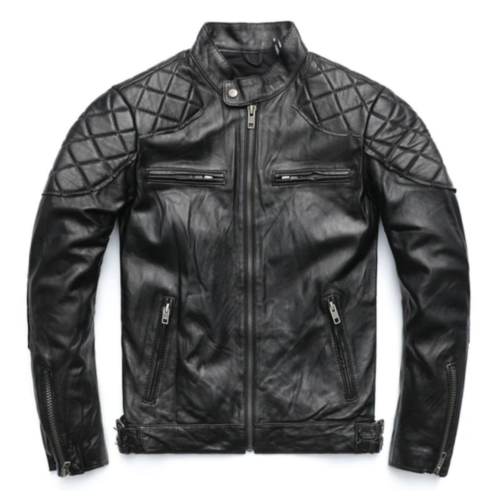 Jaqueta de Couro Legítimo Masculina Motoqueiro Moda Modelo Jogador ...