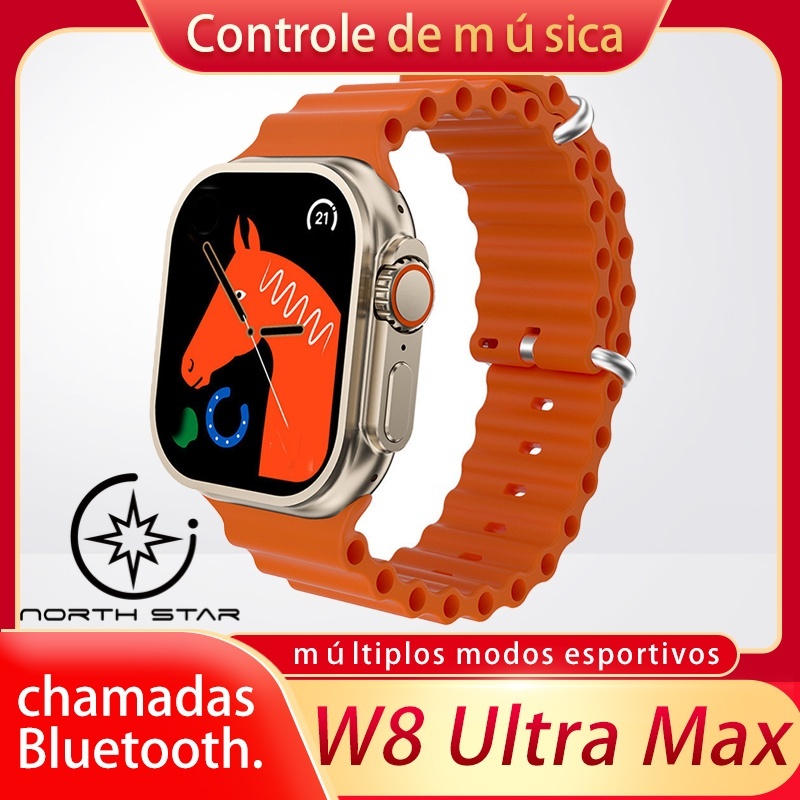 Smartwatch W8 Ultra Max Relógio Inteligente Tela 49mm | Shopee Brasil
