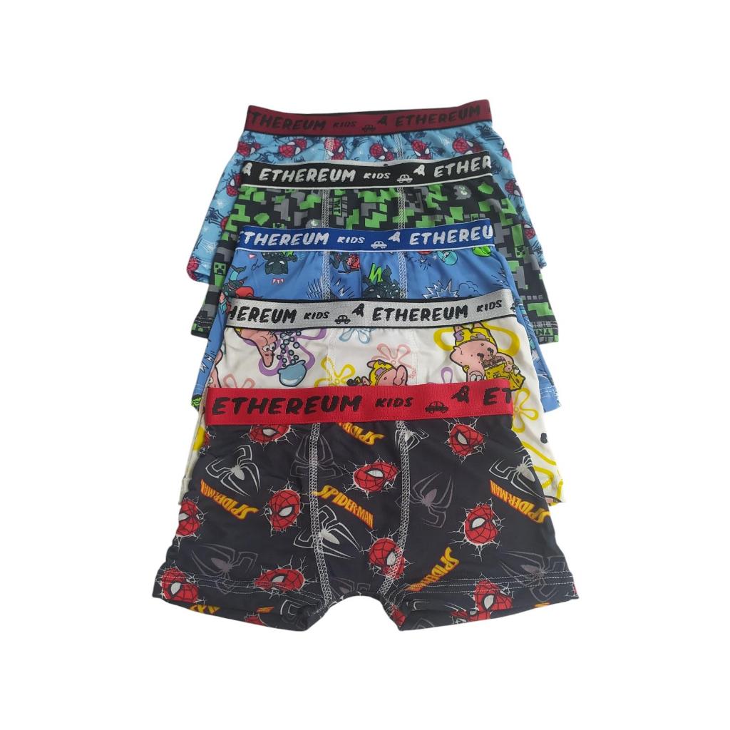 kit 10 Cueca Box Infantil Com Forro Em Algodão | Shopee Brasil
