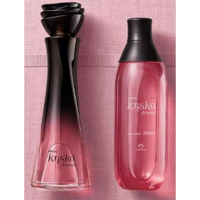 KIT PERFUME KRISKA DRAMA + BODY SPLASH NATURA | Shopee Brasil