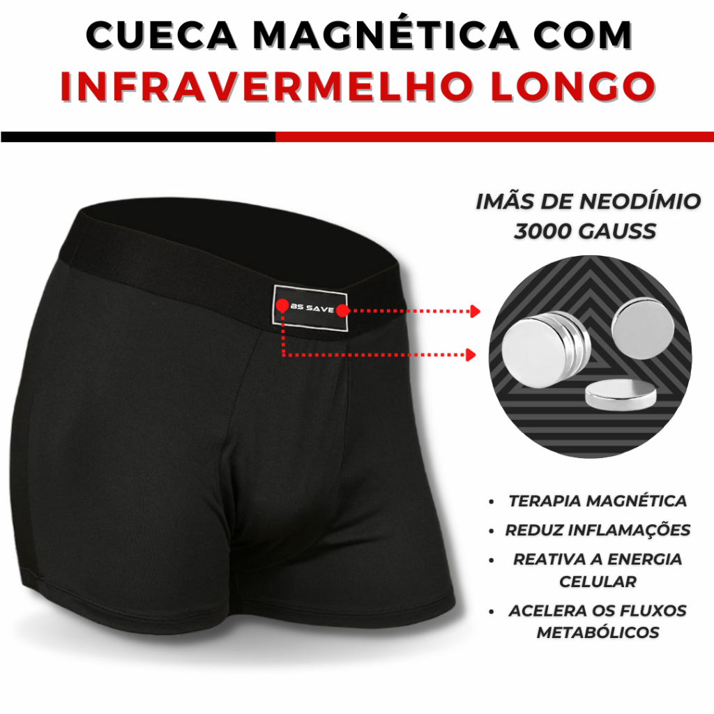 Cueca Magnética com Infravermelho Longo Super Potente - Biomagnetismo ...