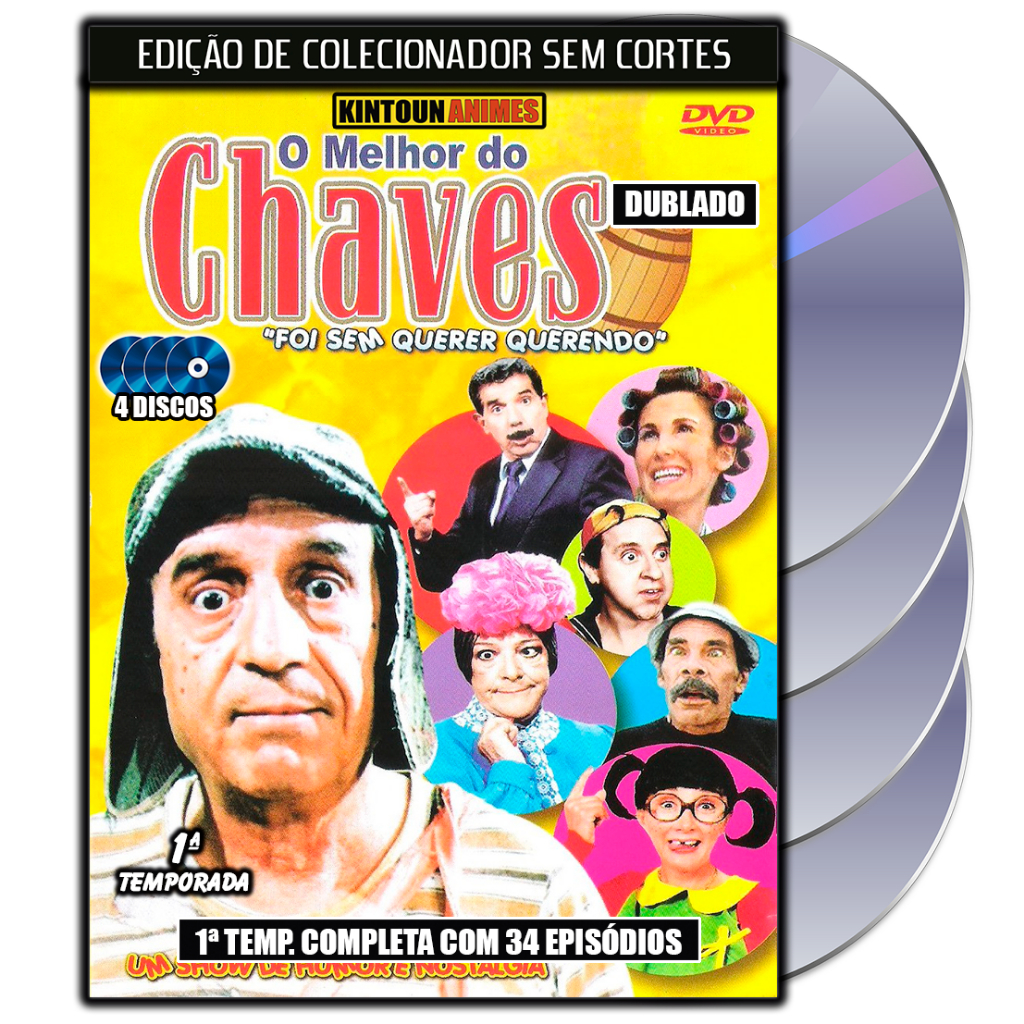 Chaves 1ª Temporada Completa e Dublada em DVD | Shopee Brasil
