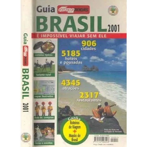 Guia Quatro Rodas - Brasil 2001 Com Mapão | Shopee Brasil