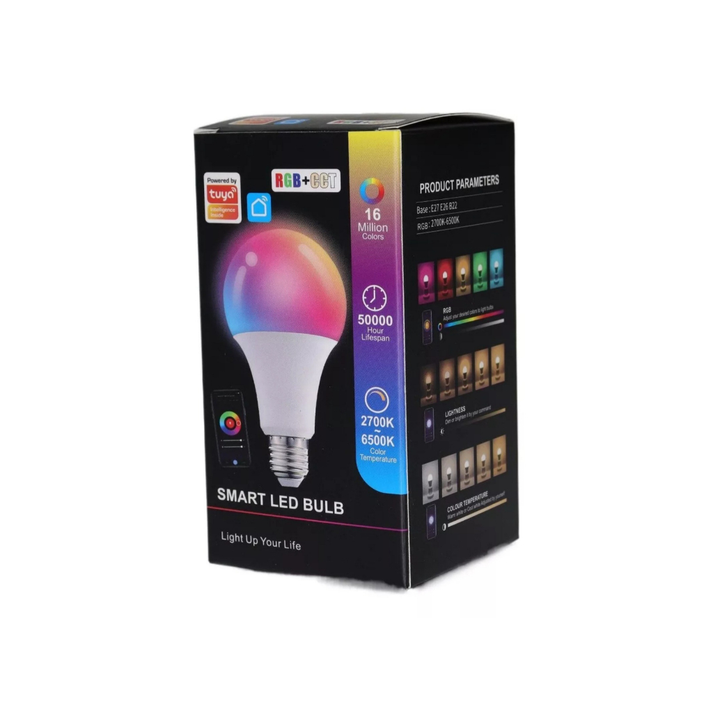 Lampada Led Tuya Inteligente Conexão Controle Bluetooth Muda de Cor ...