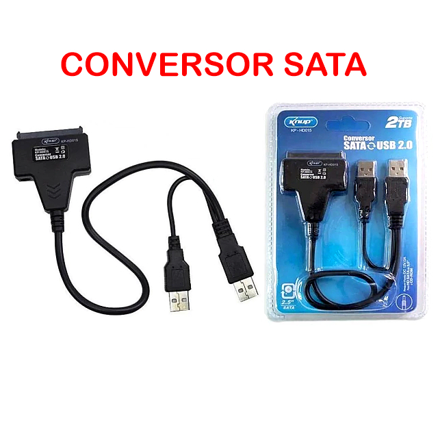 ADAPTADOR CONVERSOR SATA PARA USB 2.0 - KNUP | Shopee Brasil