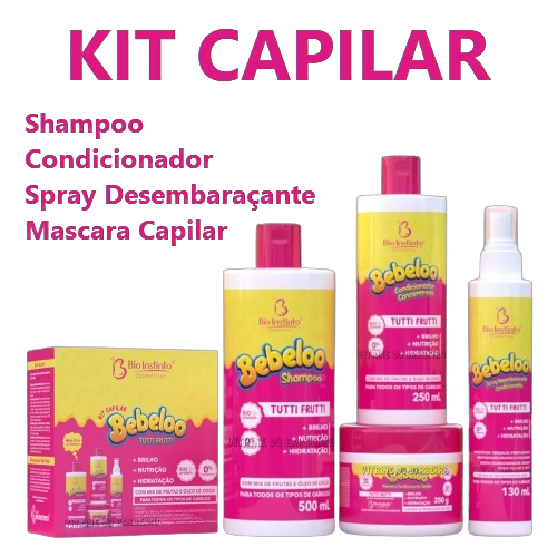 Kit Capilar Completo Bebelo 4 Itens Tutti Frutti (BABALU) - Hidratação ...