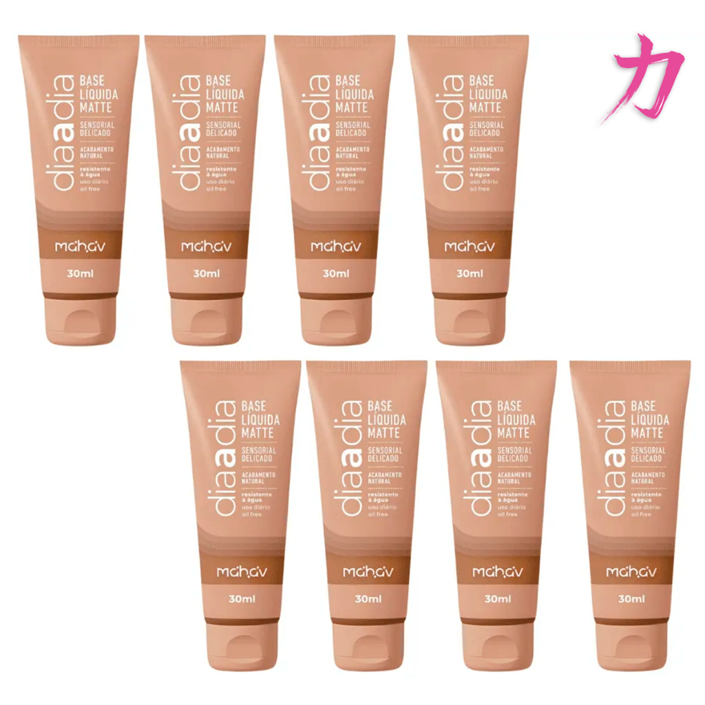 Base Líquida Matte Dia a Dia Resistente à Água Mahav | Shopee Brasil