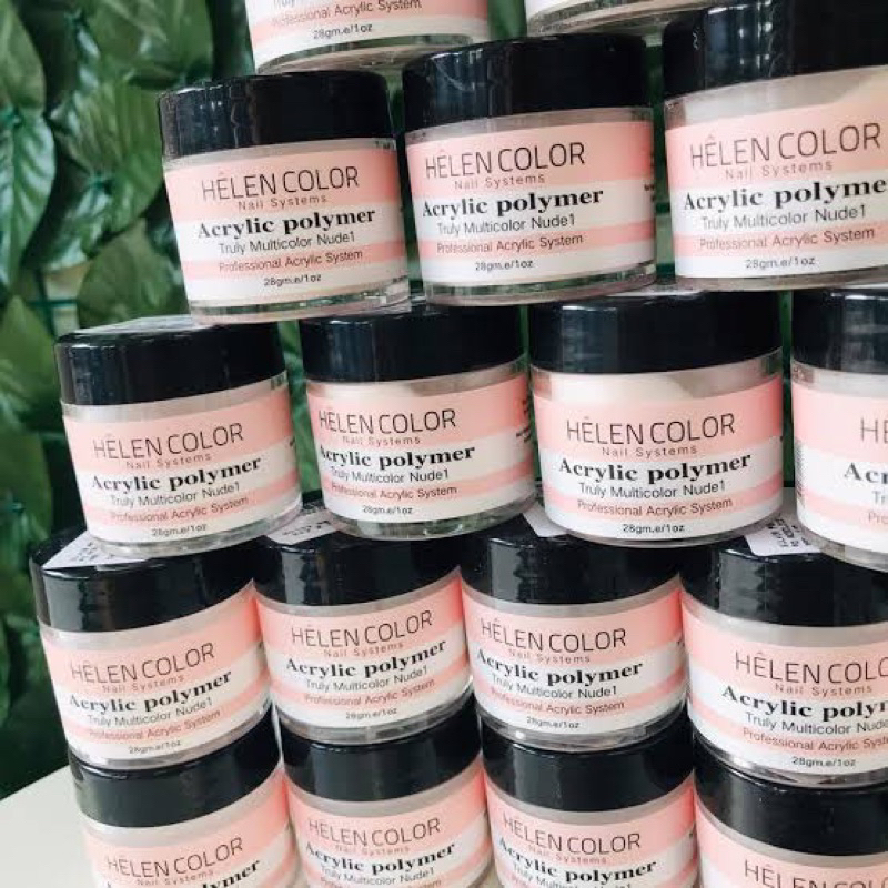 Pó Acrílico Helen Color Alongamento Acrílico Pote 28 Gramas | Shopee Brasil