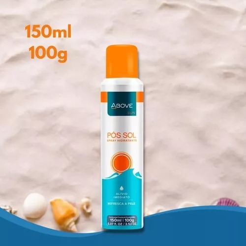 Pós Sol Spray Hidratante Above 150ml Aerosol Refrescante | Shopee Brasil