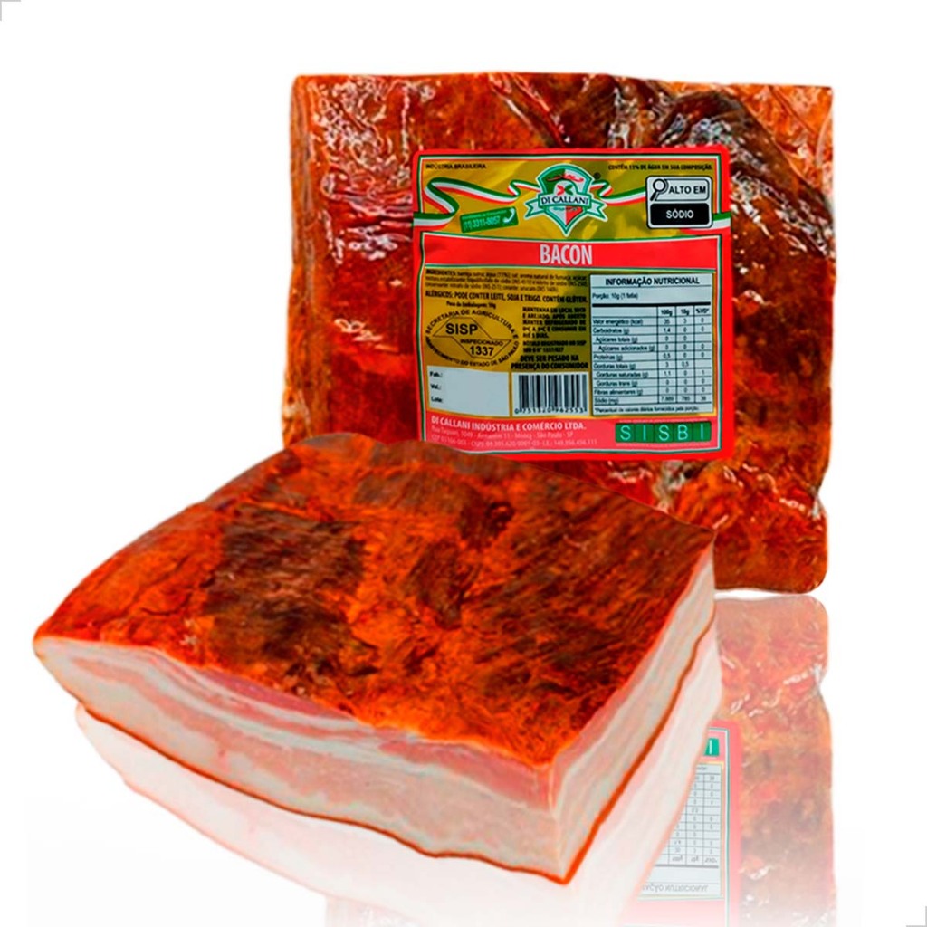 Bacon Português Defumado 1kg Tradicional - Sabor Intenso | Shopee Brasil