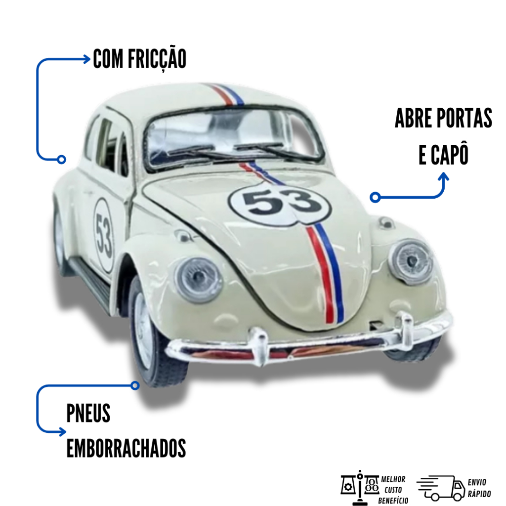 Carrinho Volkswagen Fusca Miniatura | Shopee Brasil
