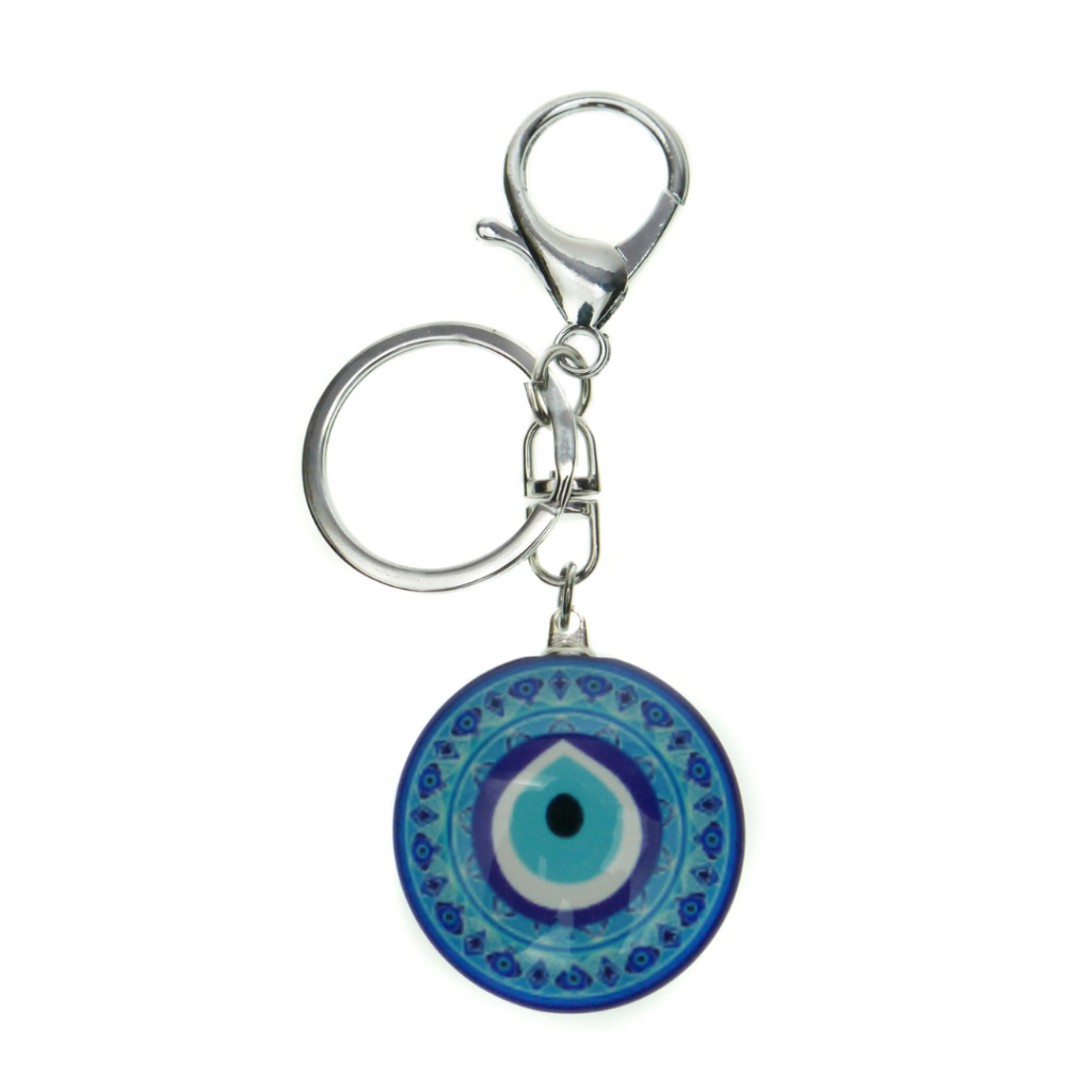 Chaveiro Olho Grego Olho Turco Nazar Da Sorte Dupla Face | Shopee Brasil
