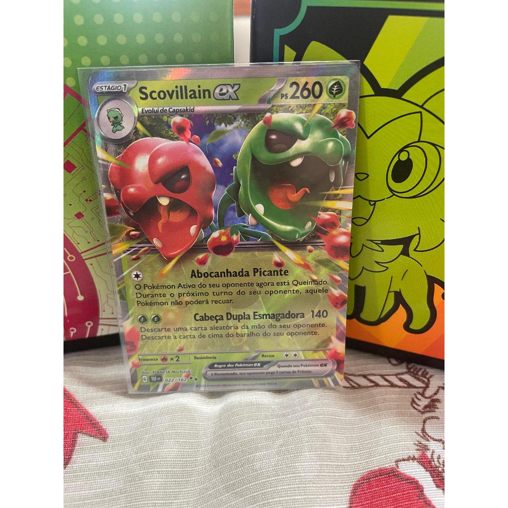 Carta Pokémon TCG Scovillain EX (022/162) Forças Temporais | Shopee Brasil