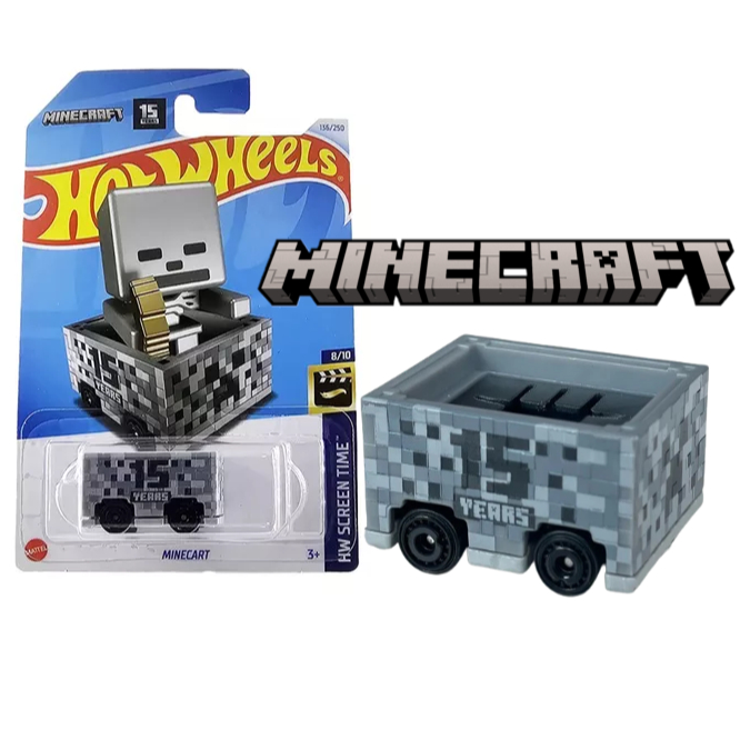 Hot Wheels Minecart 15 Years Minecraft | Shopee Brasil