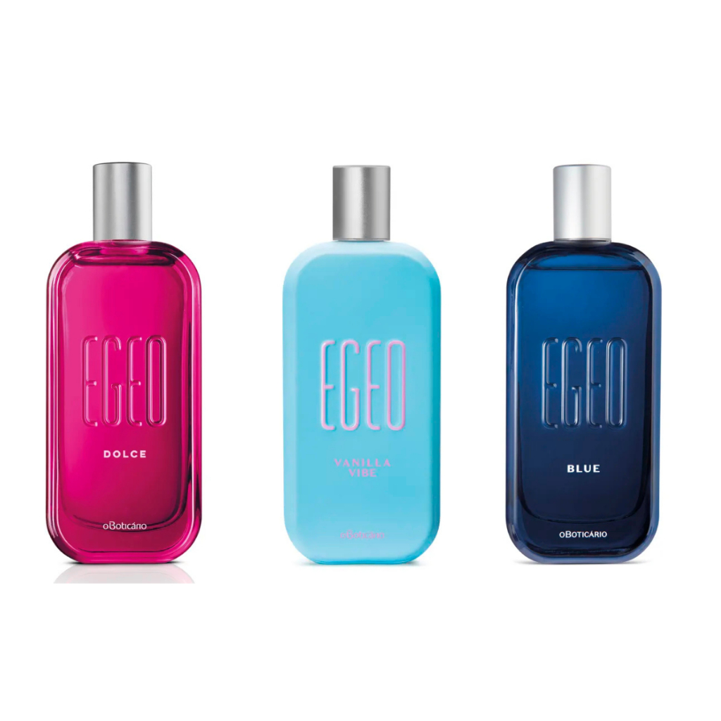 Perfume Egeo O Boticário Fragrâncias Dolce, Vanilla Vibe e Blue 90ml ...