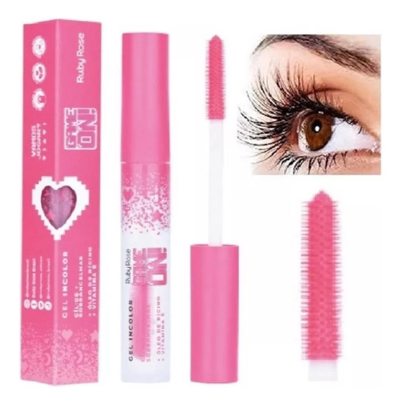 Rímel Em Gel Incolor Para Cílios E Sobrancelhas Game On - Ruby Rose ...