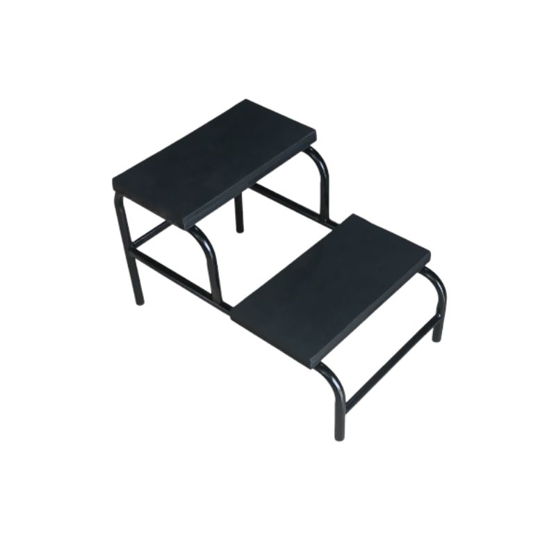 Escada escadinha 2 degraus auxiliar maca estética e hospitalar preta | Shopee Brasil